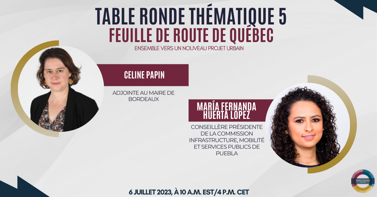 Table ronde thématique 5 de la Feuille de route de Québec ...